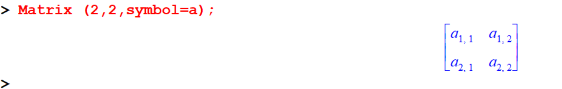 Lesson 10 Matrices | Maple